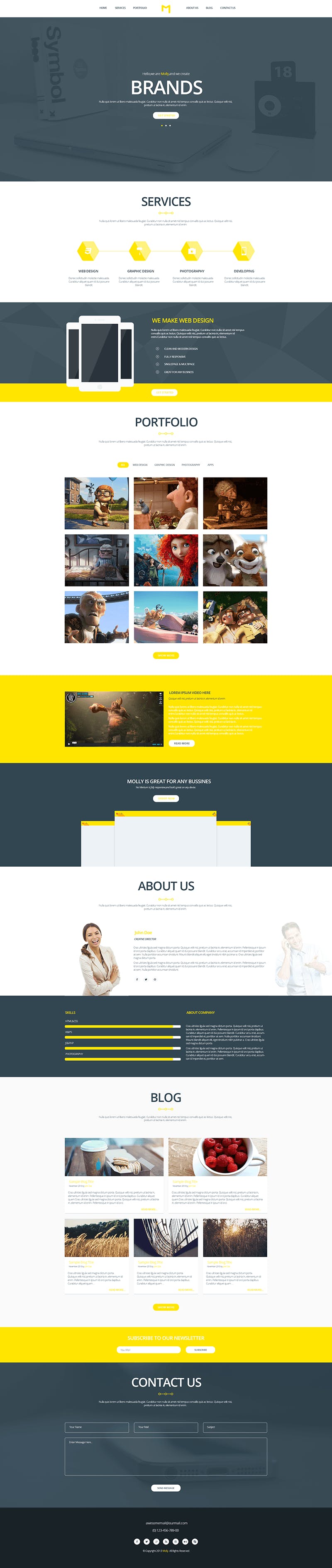 Creative Web Designs Psd